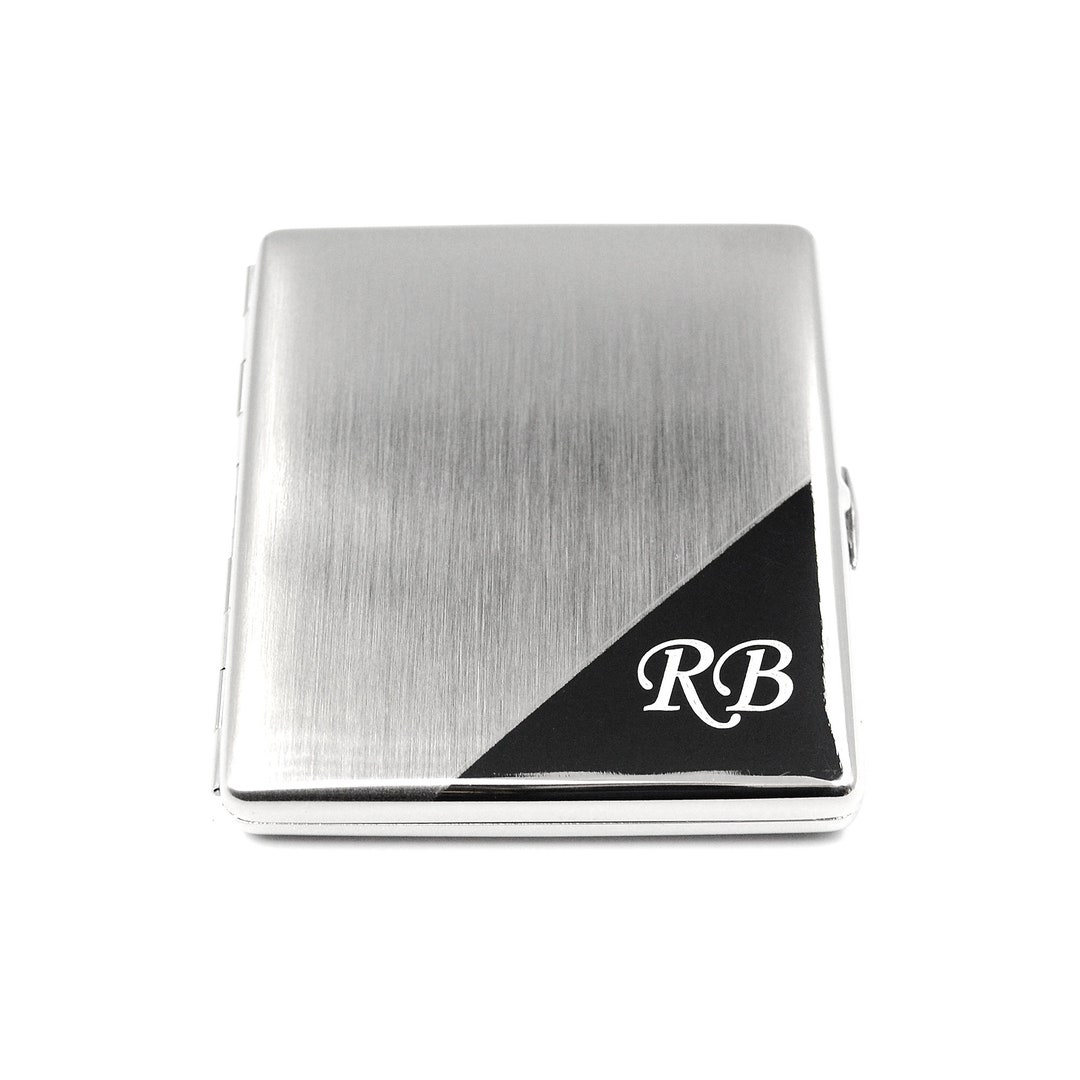 Cigarette Case Engraving Monogram Cigarette Box Personalized With ...