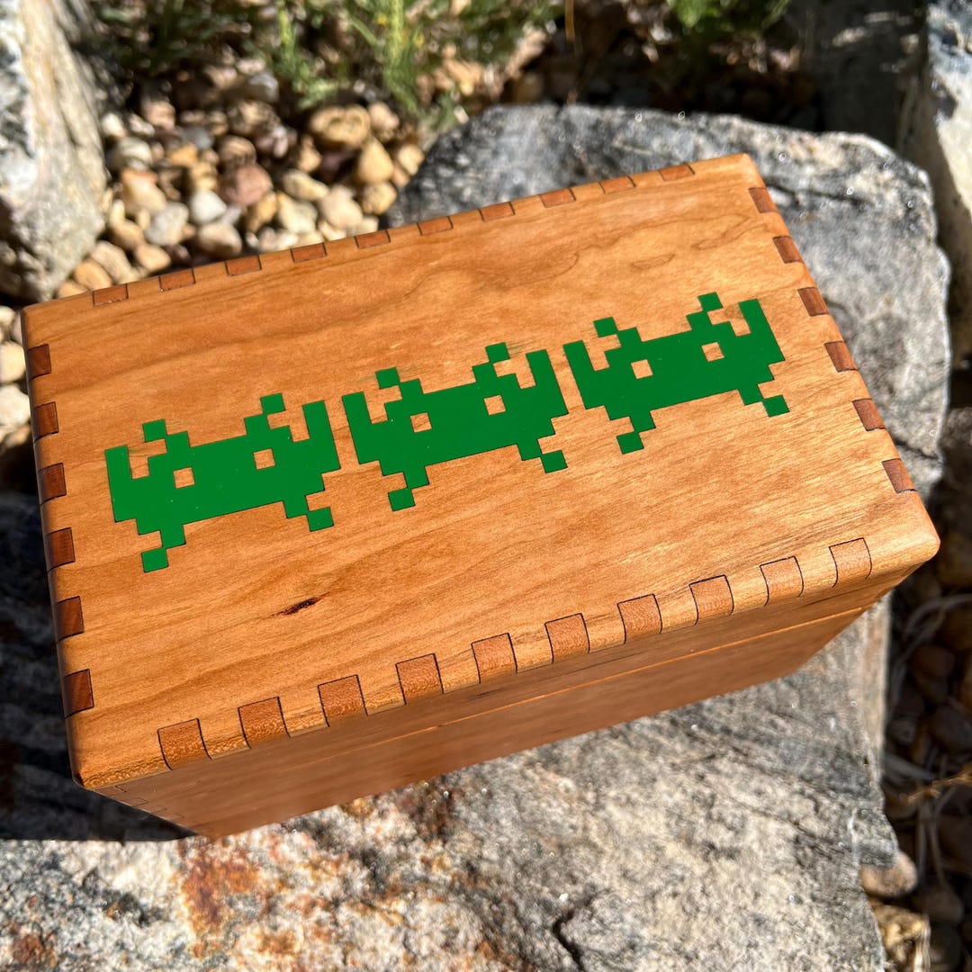 Space Invaders Inspired Memory Box Handcrafted in Colorado Retro ...