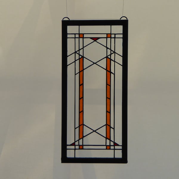 Stained Glass Transom Window Frank Lloyd Wright - Etsy