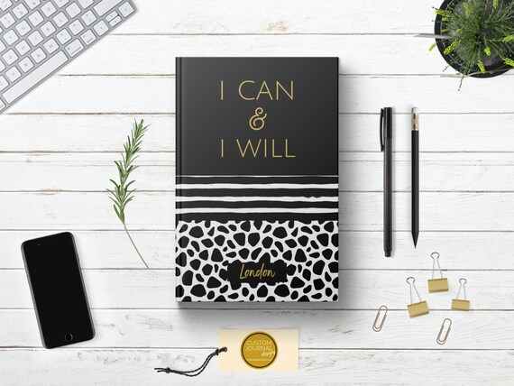 I Can & I Will Journal. PERSONALIZED Custom Name. New | Etsy