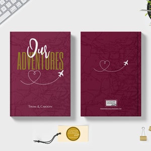 Personalized Our Adventures Couples Travel Keepsake Journal. - Etsy