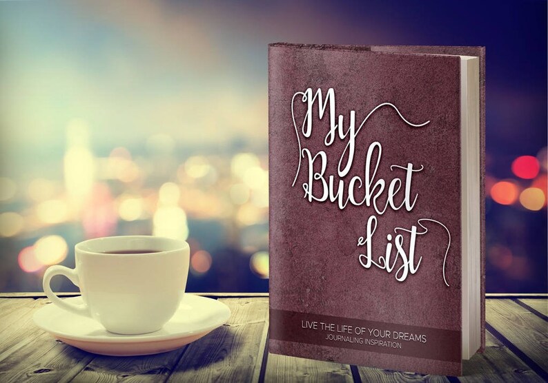 Bucket List Journal Planner With Writing Prompts. 8.5" X 11" Bucket ...