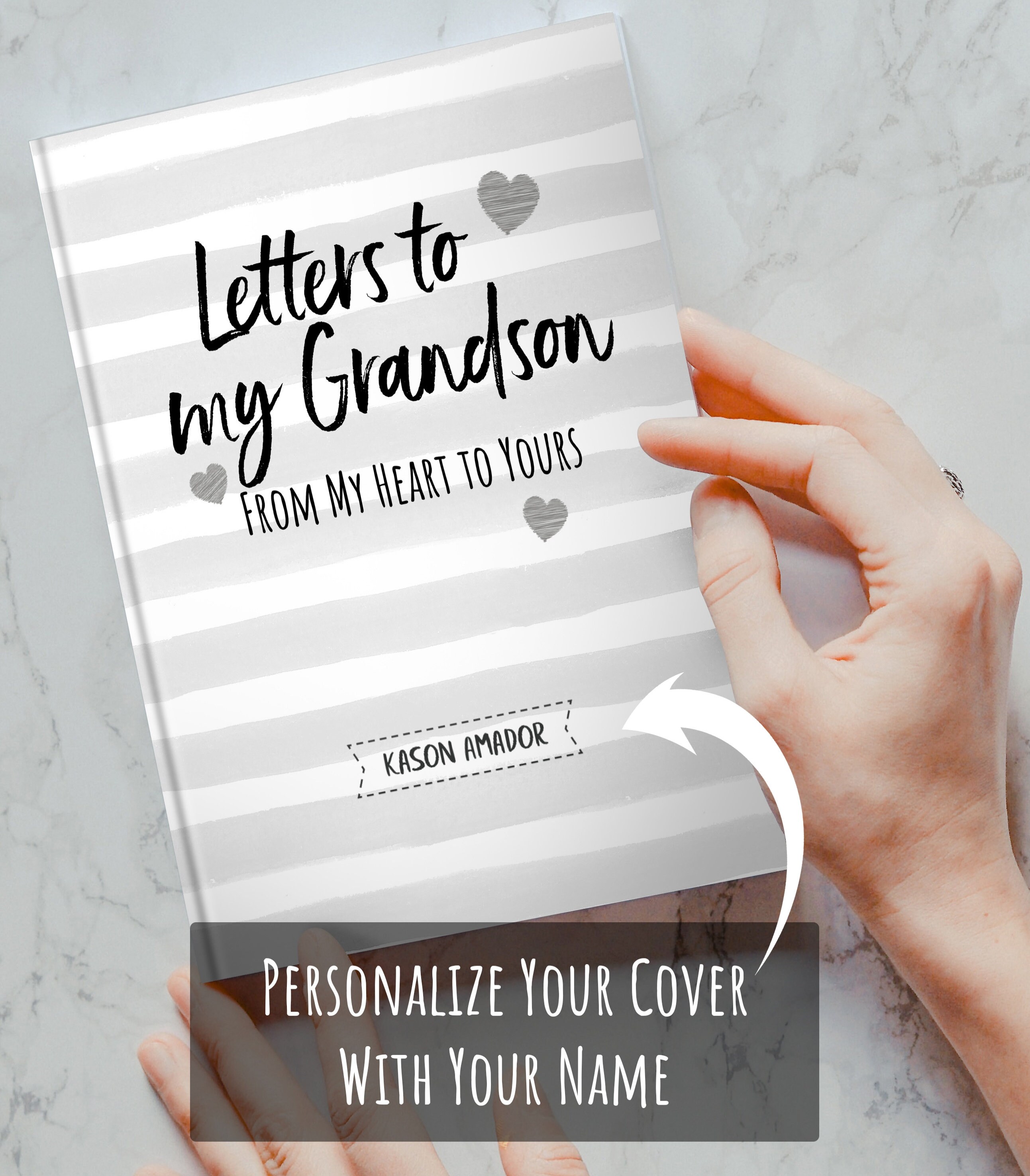Letters To My Grandson Boy Journal. Personalized Custom Name ...