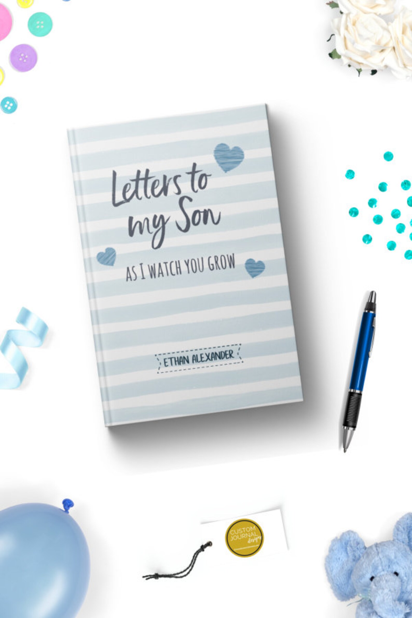 Letters to My Son Personalized Custom Name Hardcover Journal. - Etsy