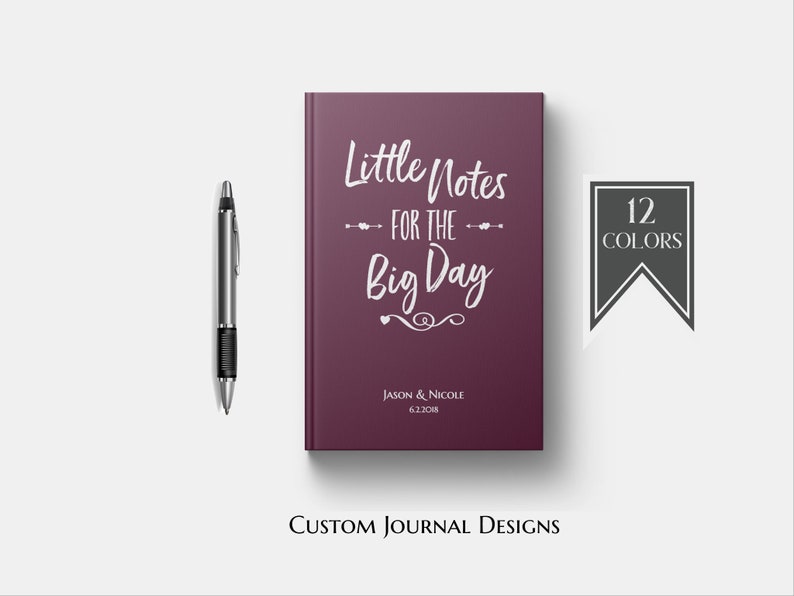 Little Notes for the Big Day Custom Journal. Personalized - Etsy