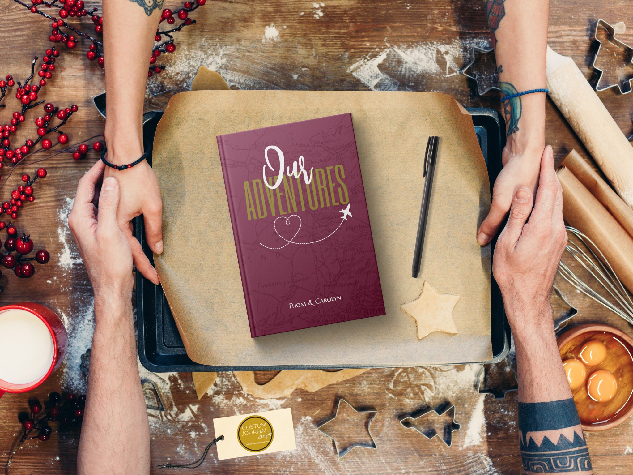 Personalized Our Adventures Couples Travel Keepsake Journal. | Etsy