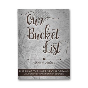 Personalized Bucket List Journal Book for Couples Gift, Custom Name ...
