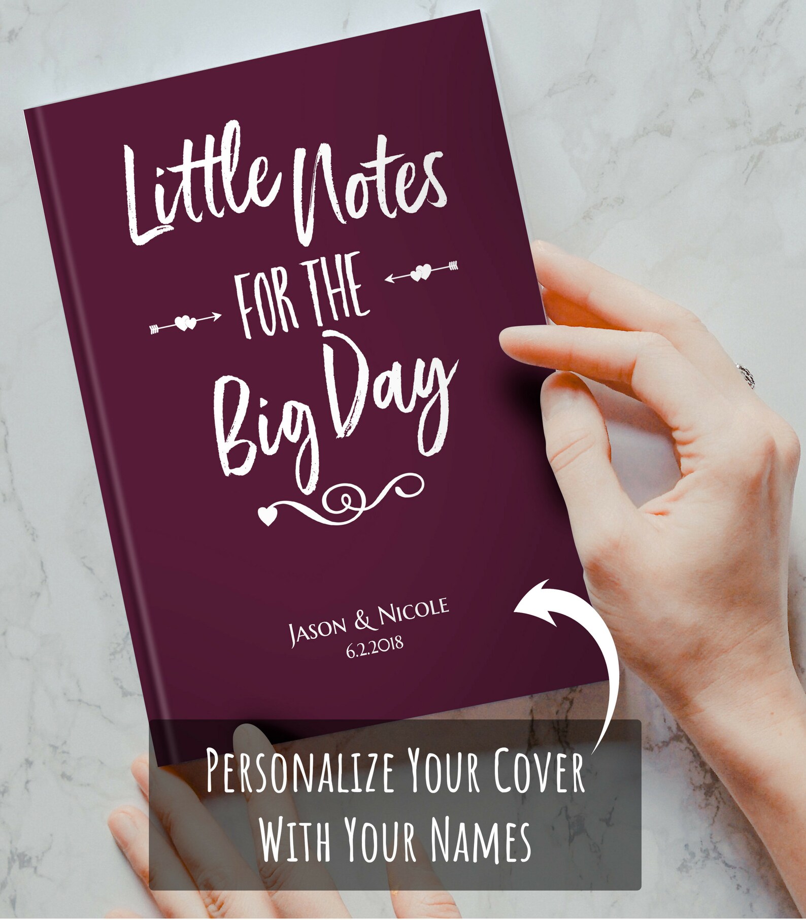 Little Notes for the Big Day Custom Journal. Personalized - Etsy