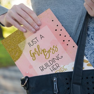 PERSONALIZED Just A Girl Boss Building Her Empire Writing Journal ...