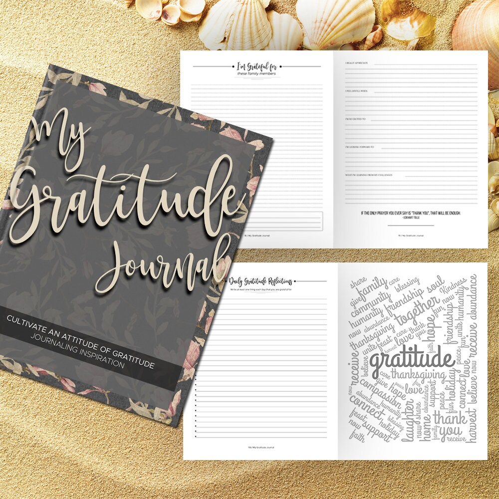 Gratitude Journal Writing Prompts. Notebook. Daily Guided Journal Book ...