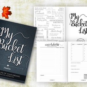 Personalized Bucket List Journal With Writing Prompts Book Gift, Custom ...