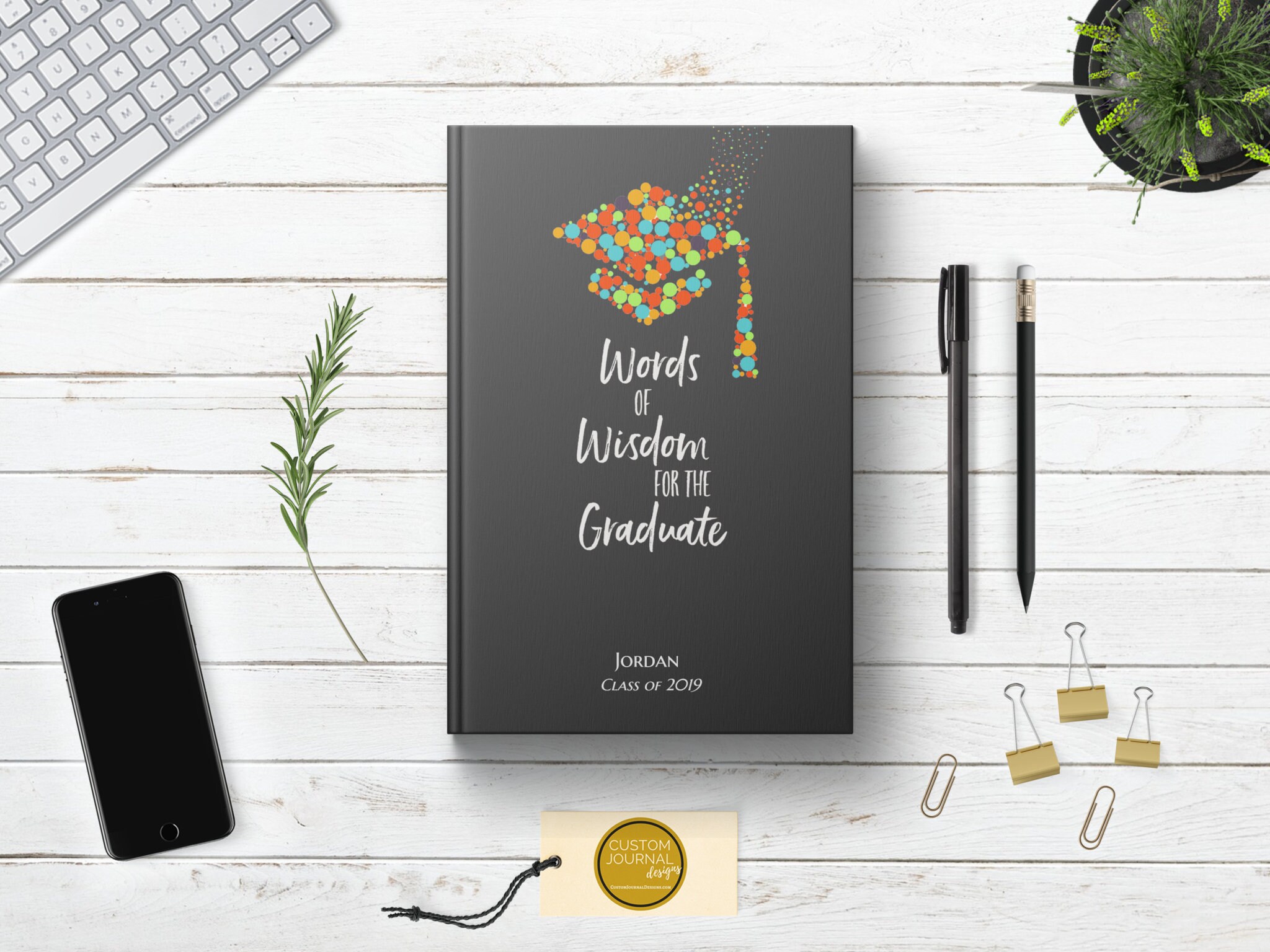 PERSONALIZED Words of Wisdom for Graduate Writing Journal. Custom Name ...