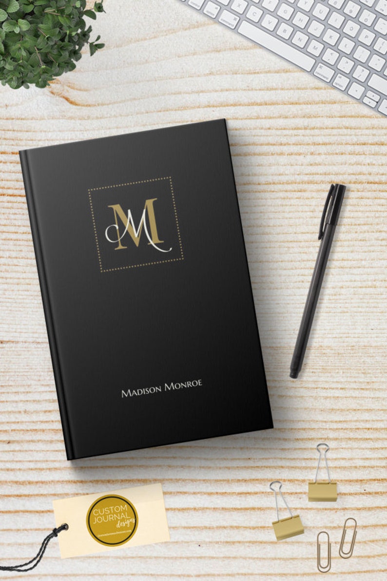Monthly Calendar Planner Journal: Two-year Personalized Hardcover With ...