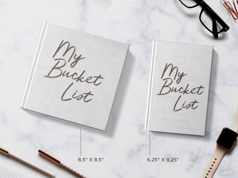 Bucket List Journal with Writing Prompts. Personalized Custom | Etsy