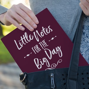 Little Notes for the Big Day Custom Journal. Personalized - Etsy