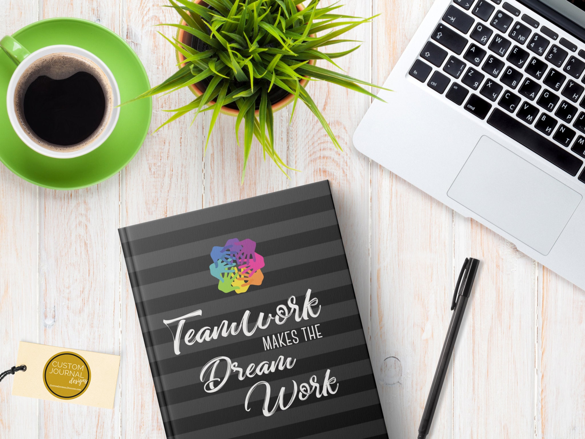 Teamwork Makes Dream Work Journal. PERSONALIZED Custom Name | Etsy Canada