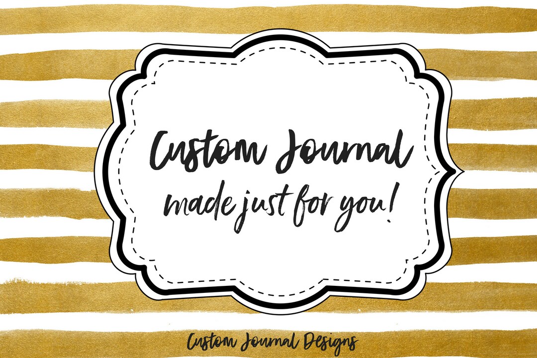 Personalized Custom Writing Journal Cover Book Design - Send Convo to ...