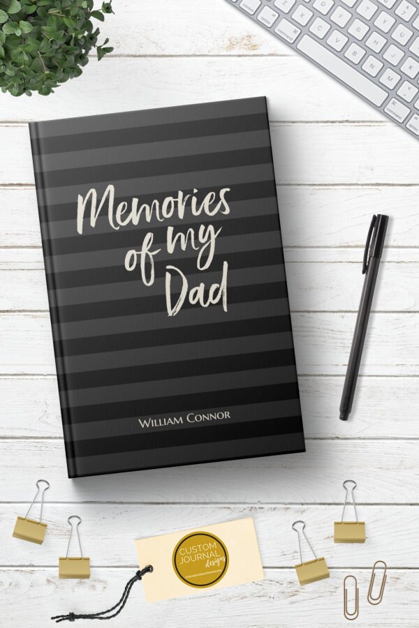 Personalized Memories of My Dad Journal. Loss of Father Bereavement ...