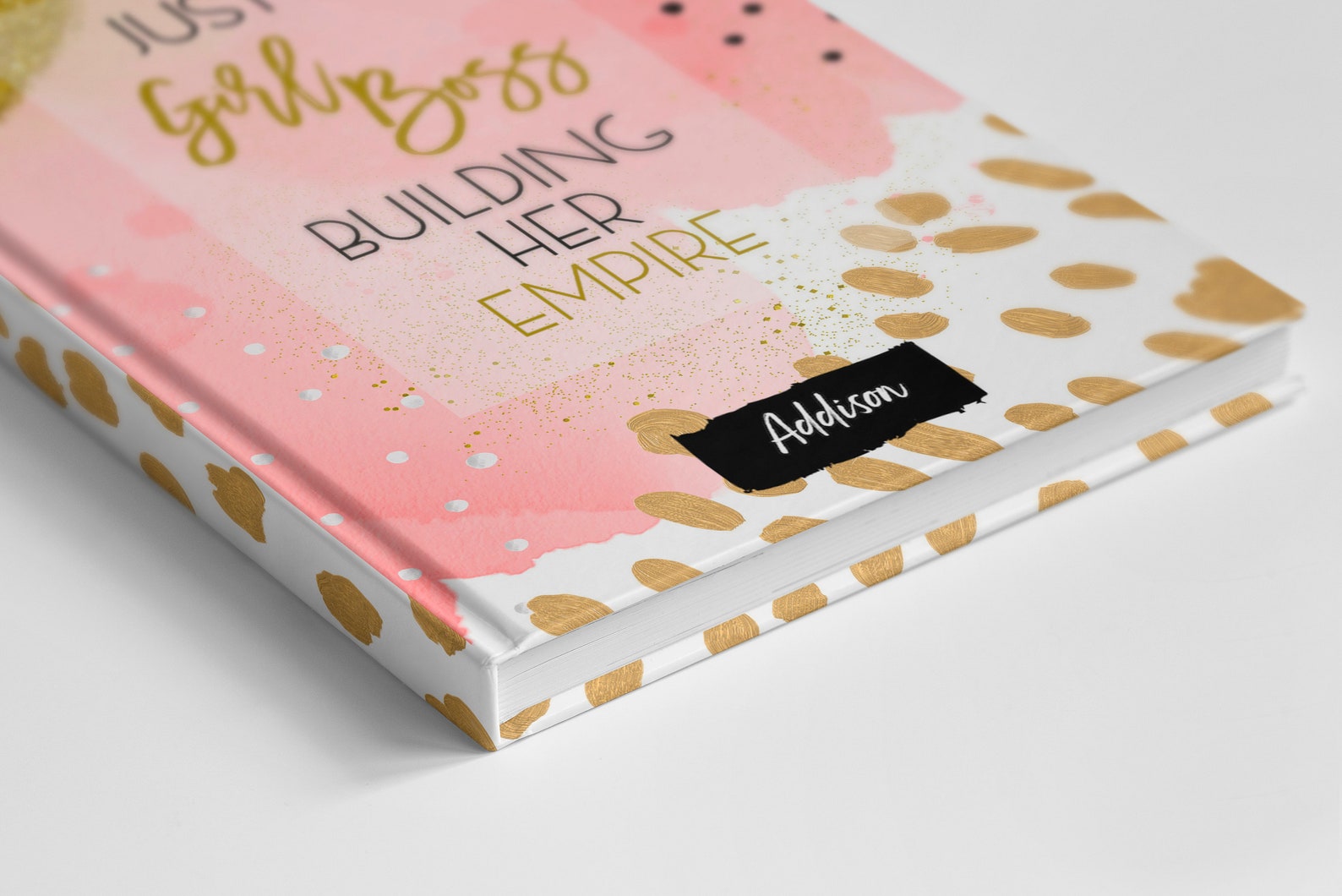 PERSONALIZED Just A Girl Boss Building Her Empire Writing - Etsy