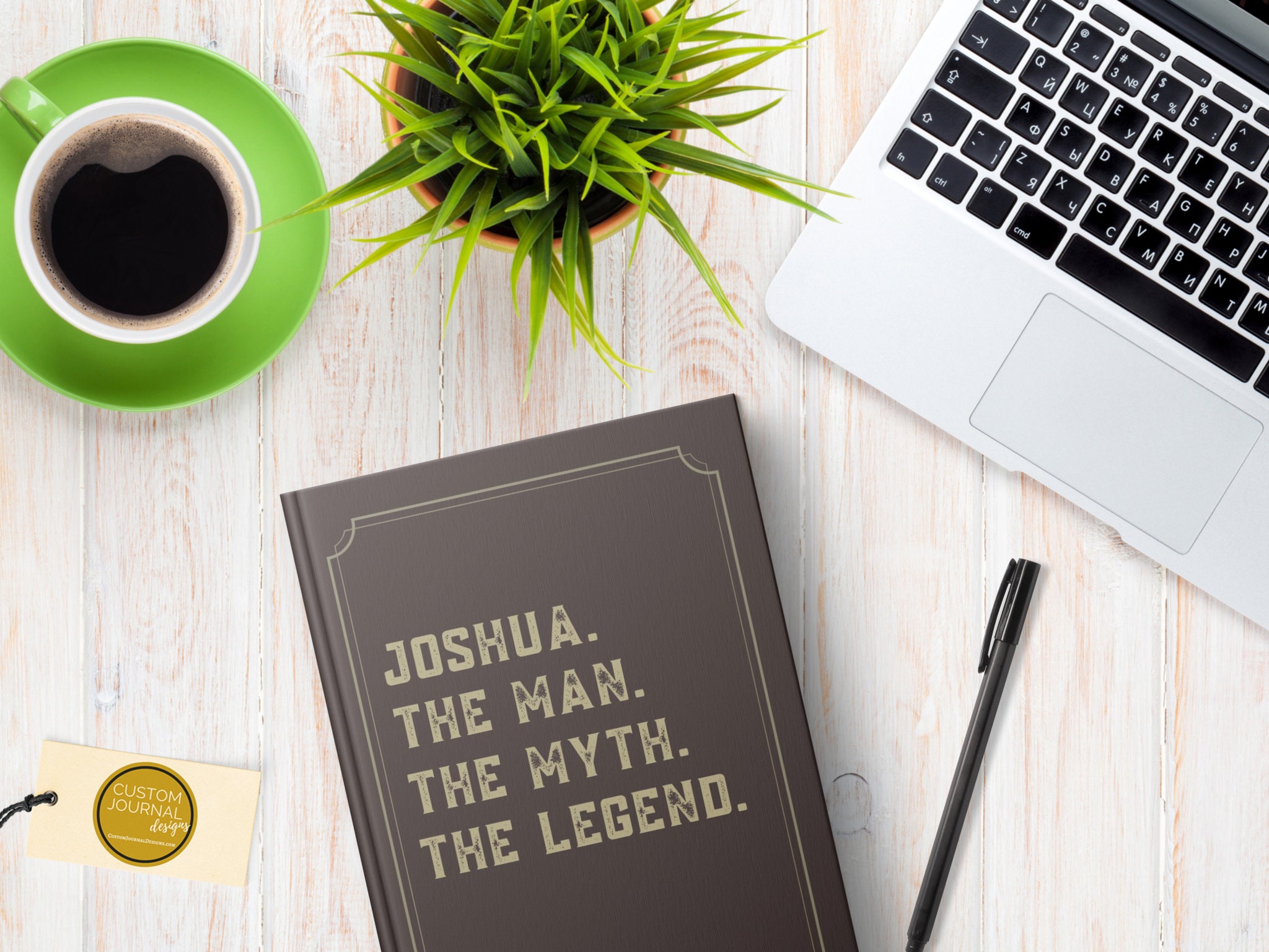 PERSONALIZED Man Myth Legend Journal. Custom Name. Fun Birthday Bday ...