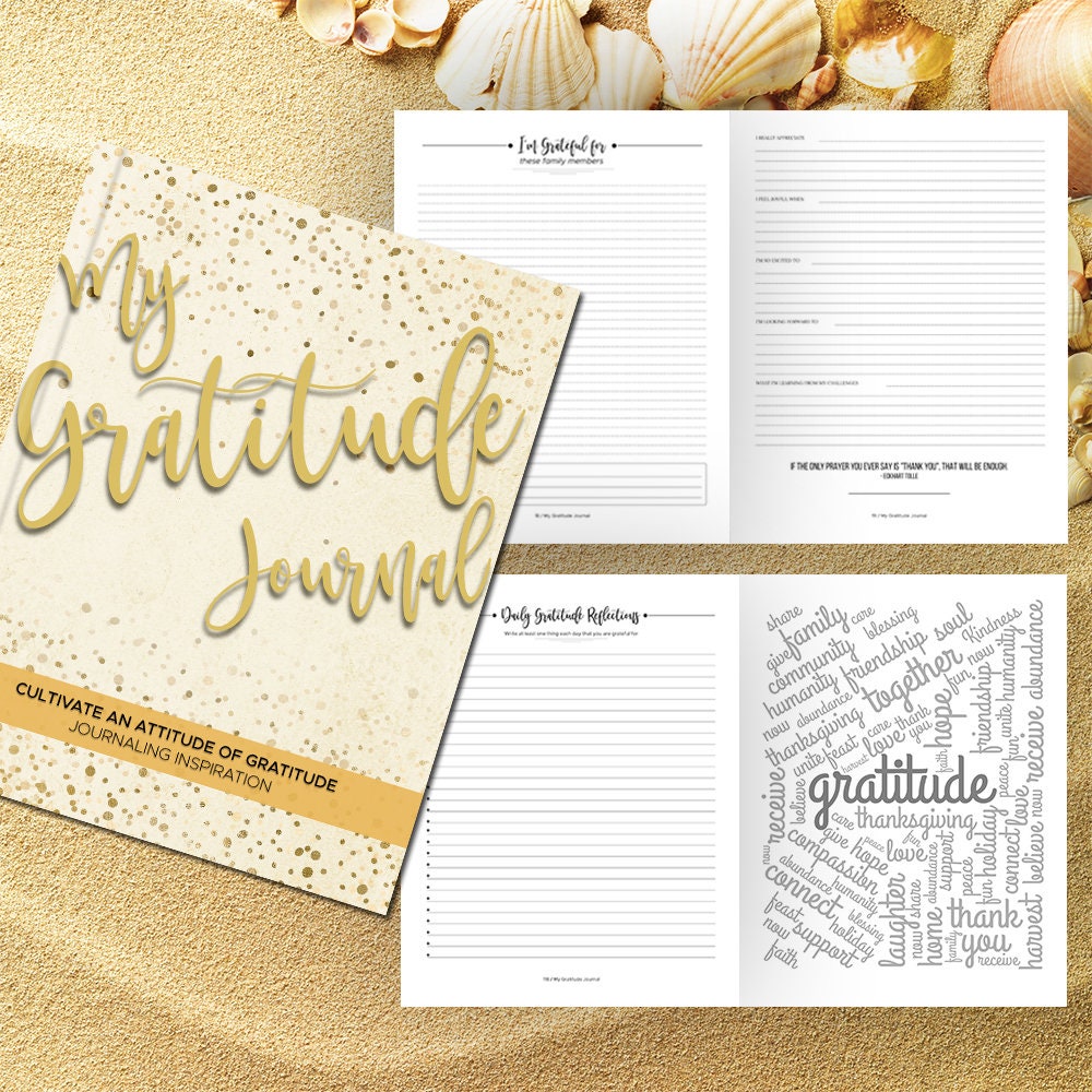Gratitude Journal Writing Prompts. Notebook. Daily Guided Journal Book ...