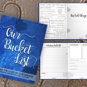 Bucket List for Couples Journal Book. Writing Prompts. Wedding - Etsy