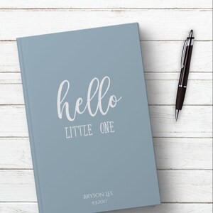 PERSONALIZED Hello Little One Baby Boy Journal. 1st First Year - Etsy