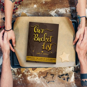 Personalized Bucket List Journal Book for Couples Gift, Custom Name ...