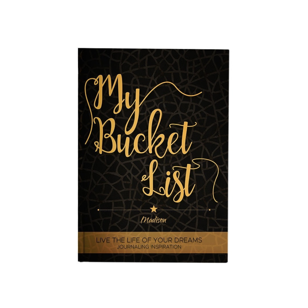 Personalized Bucket List Journal With Writing Prompts Book Gift, Custom ...