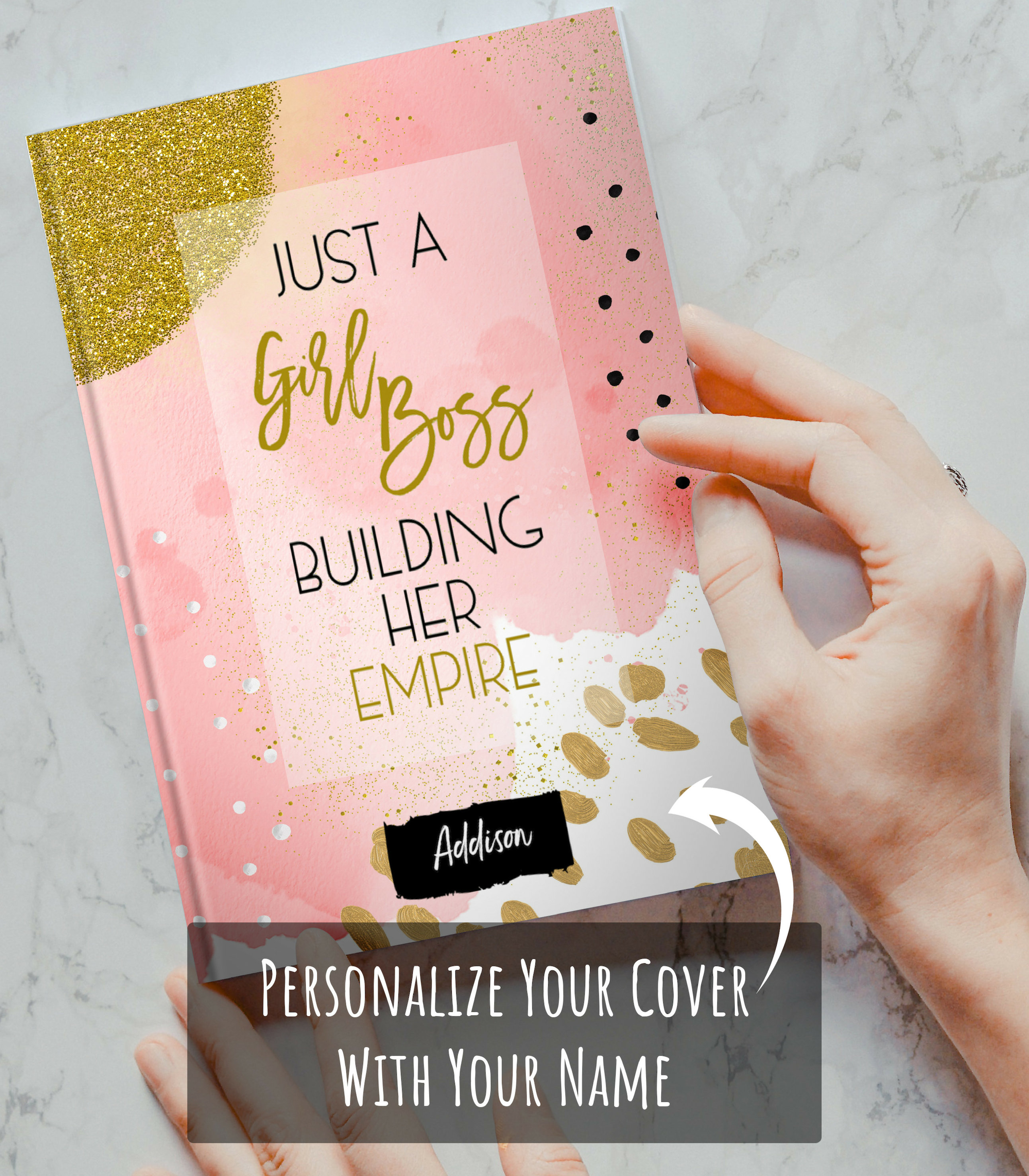 PERSONALIZED Just A Girl Boss Building Her Empire Writing Journal ...