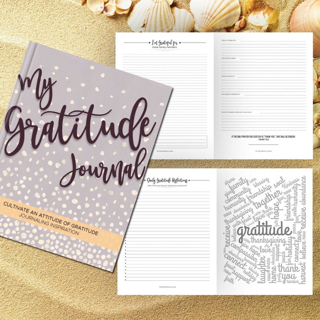 Gratitude Journal Writing Prompts. Notebook. Daily Guided Journal Book ...