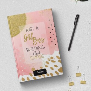 PERSONALIZED Just A Girl Boss Building Her Empire Writing Journal ...