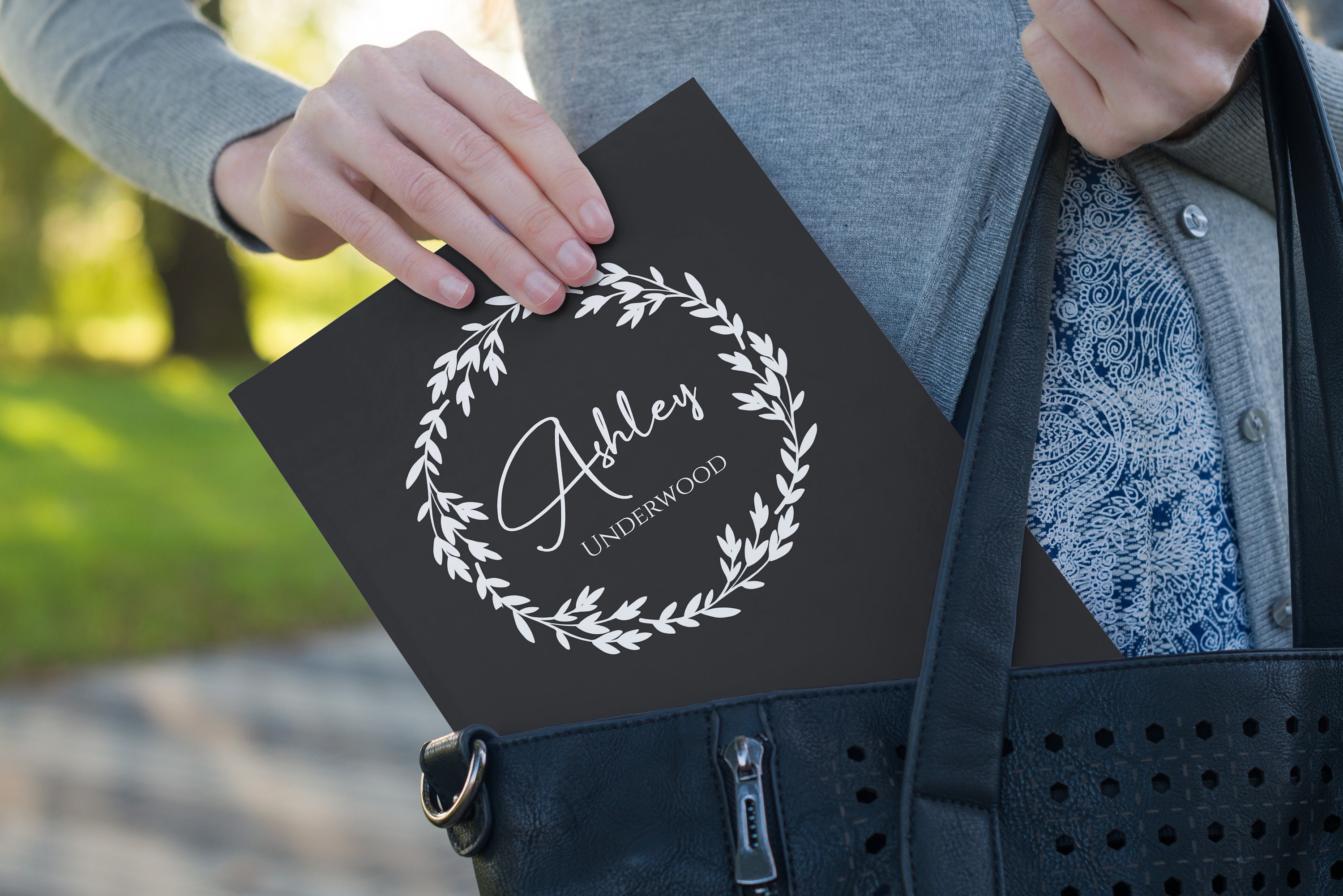 Personalized Writing Journal. Custom Name Hardcover. Lined Dot Grid ...