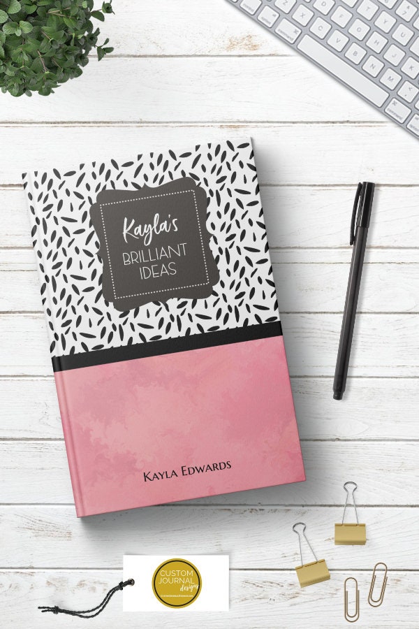 PERSONALIZED Brilliant Bright Ideas Writing Journal. Custom Name ...