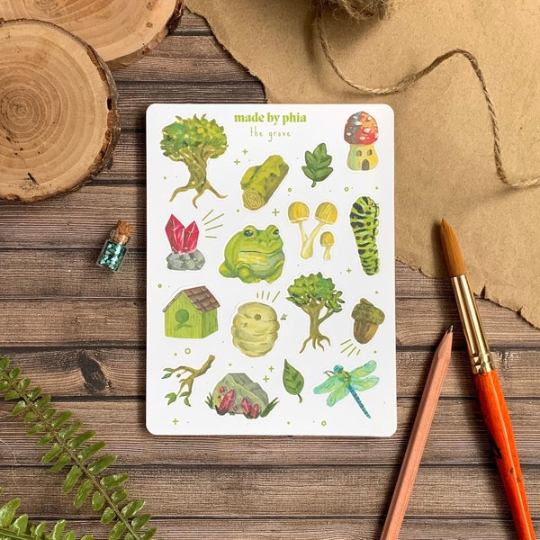 Forest Stickers - Etsy