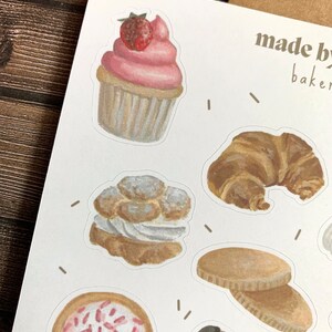 Bakery Sticker Sheet Pastry Stickers Bullet Journal - Etsy