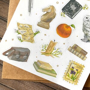 Light Academia Sticker Sheet Bullet Journal Stickers, Vintage Stickers ...