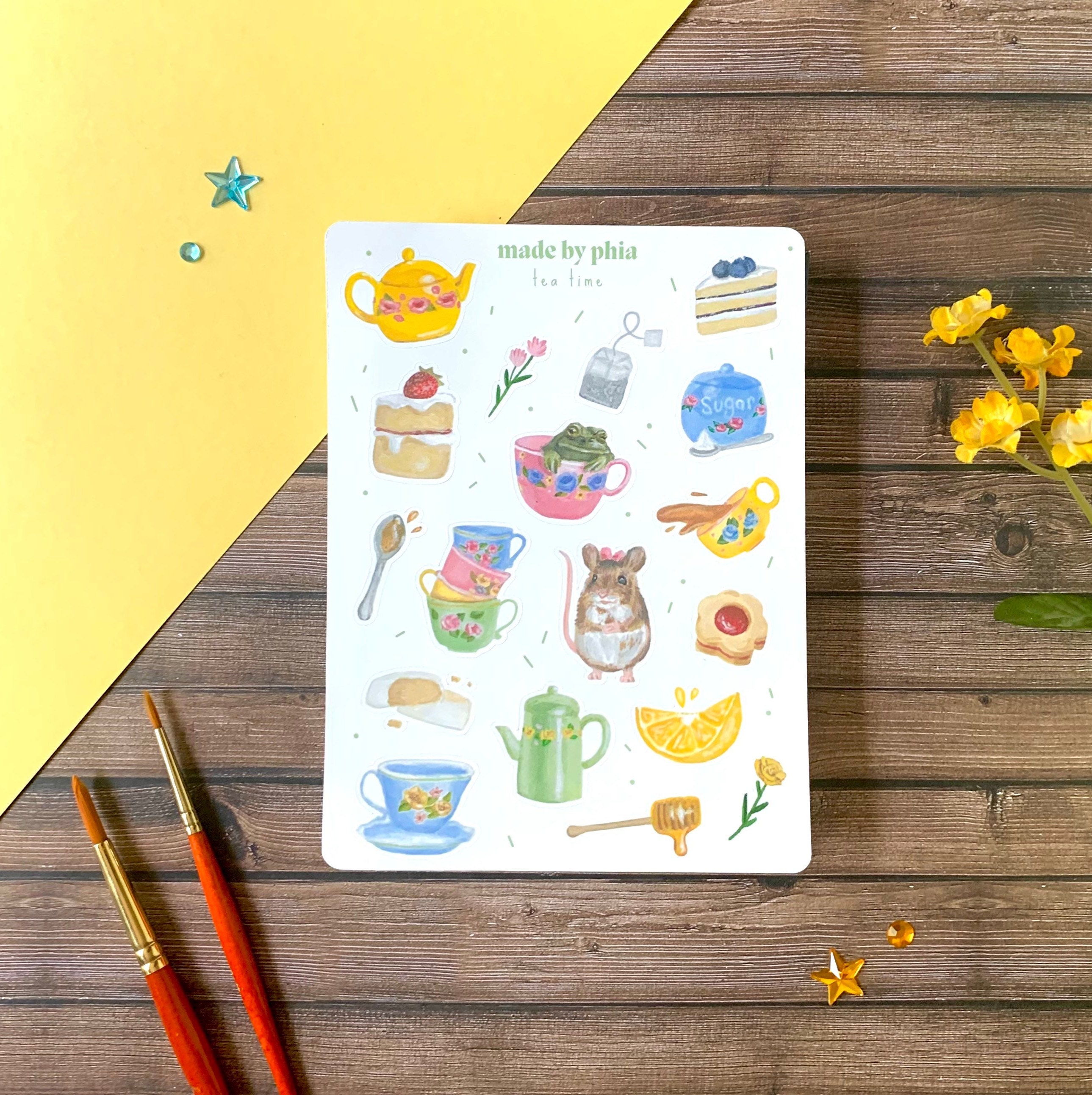 Cottagecore Sticker Sheet Pack Spring Sticker Sheet Pack | Etsy