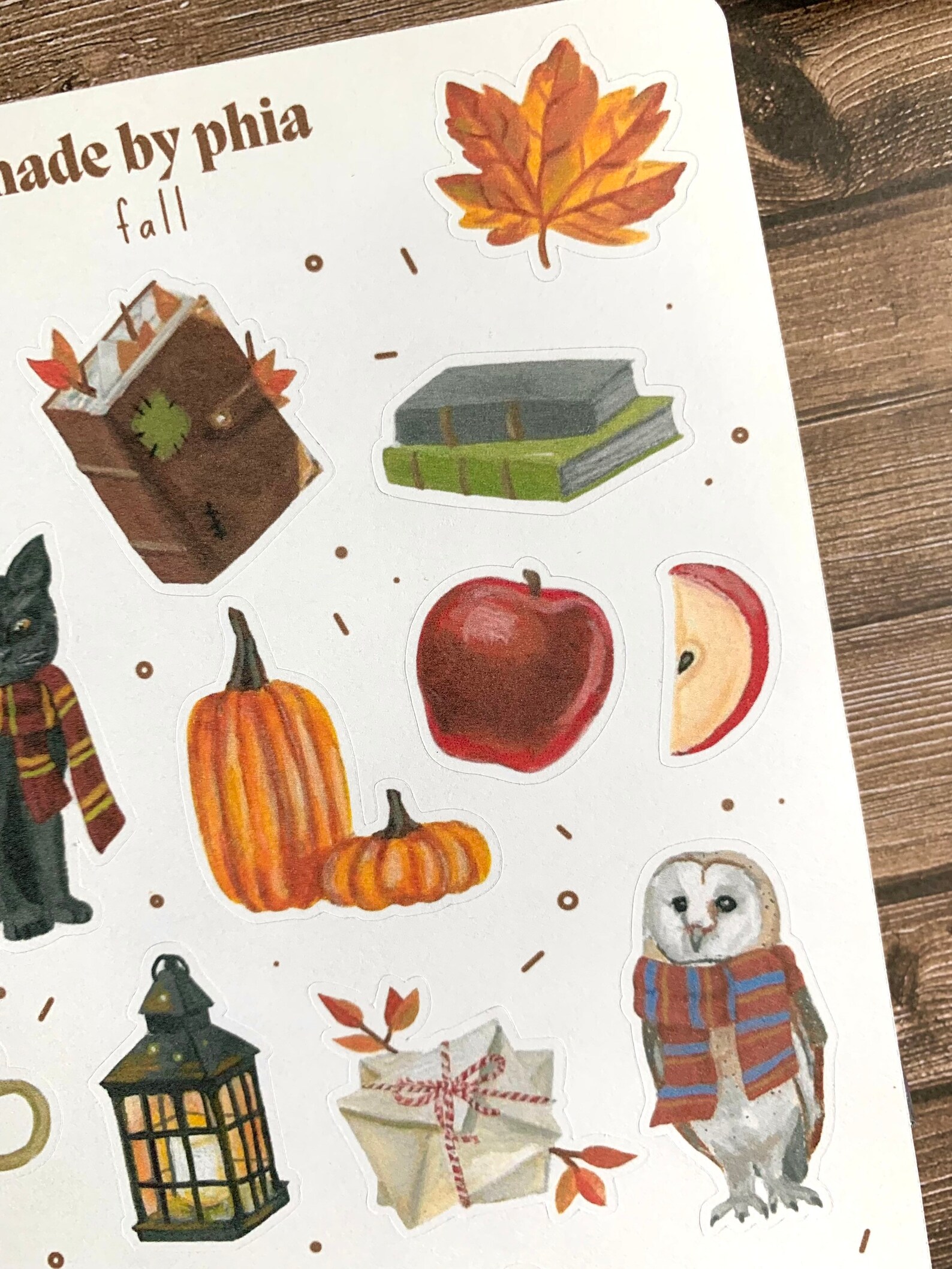 Fall Sticker Sheet Autumn Sticker Sheet Bullet Journal - Etsy