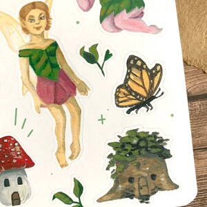 Fairies Sticker Sheet Magical Stickers Whimsical Stickers | Etsy