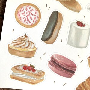 Bakery Sticker Sheet Pastry Stickers Bullet Journal - Etsy