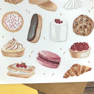 Bakery Sticker Sheet Pastry Stickers Bullet Journal - Etsy