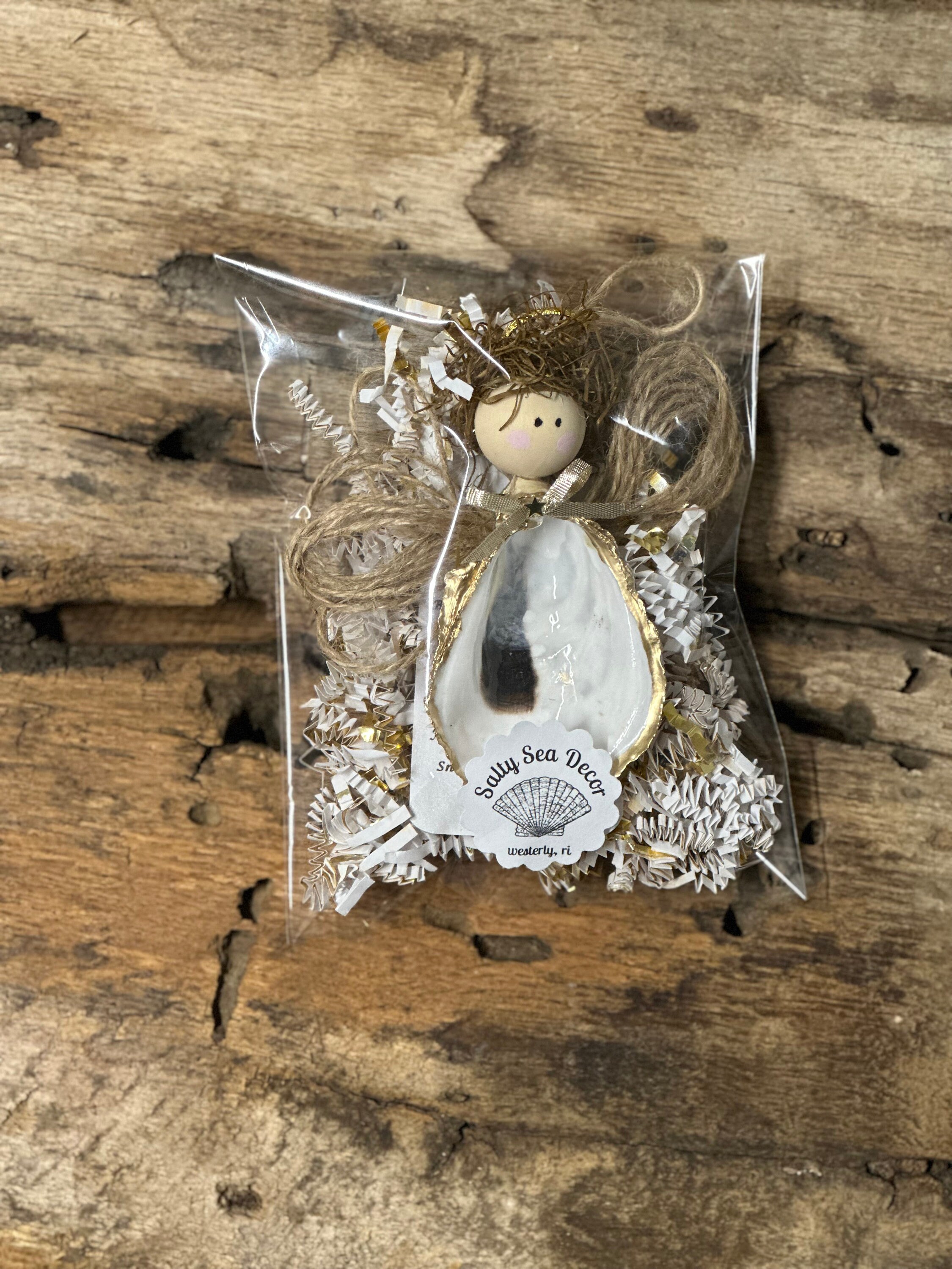 Oyster Shell Friendship Angel Ornament - Etsy