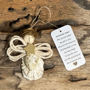 Oyster Shell Friendship Angel Ornament - Etsy