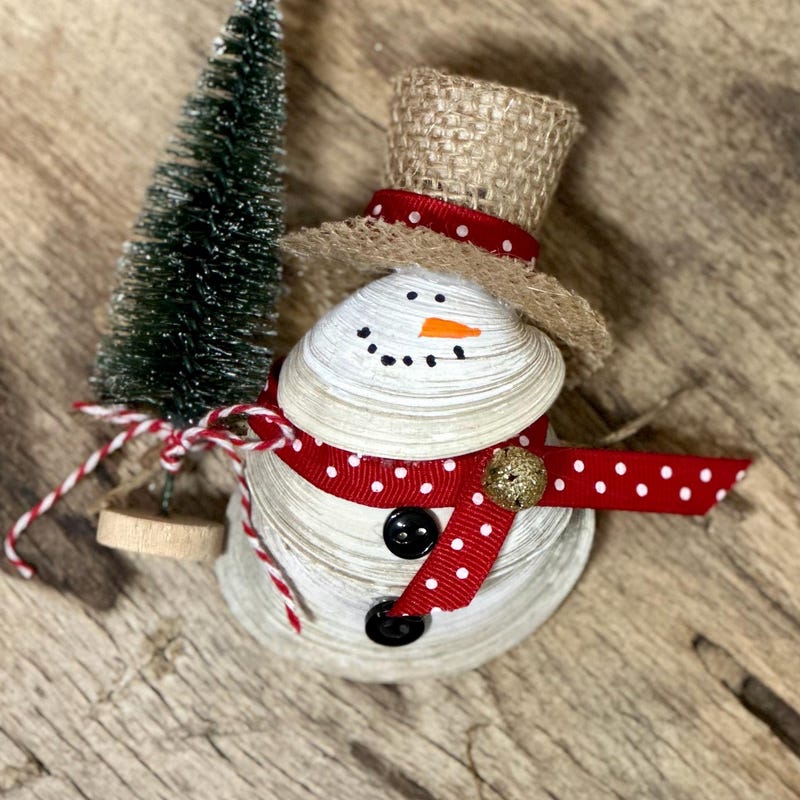 Clam Shell Christmas Ornament - Etsy