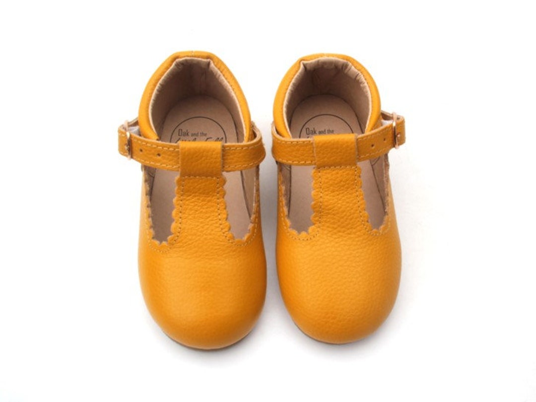 Kids Mustars Leather Shoe | Size 13 Only - Etsy