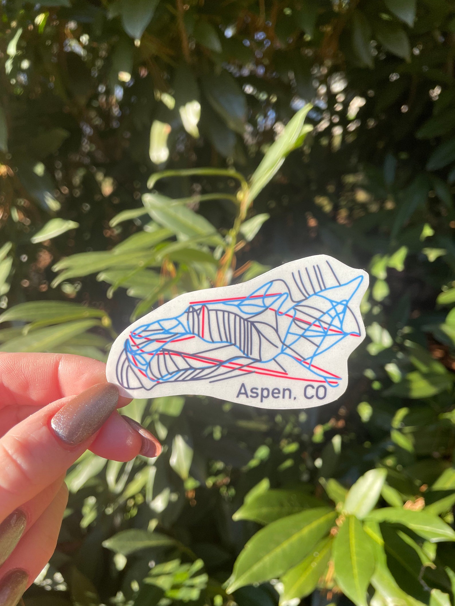 Aspen Mountain Sticker - Etsy