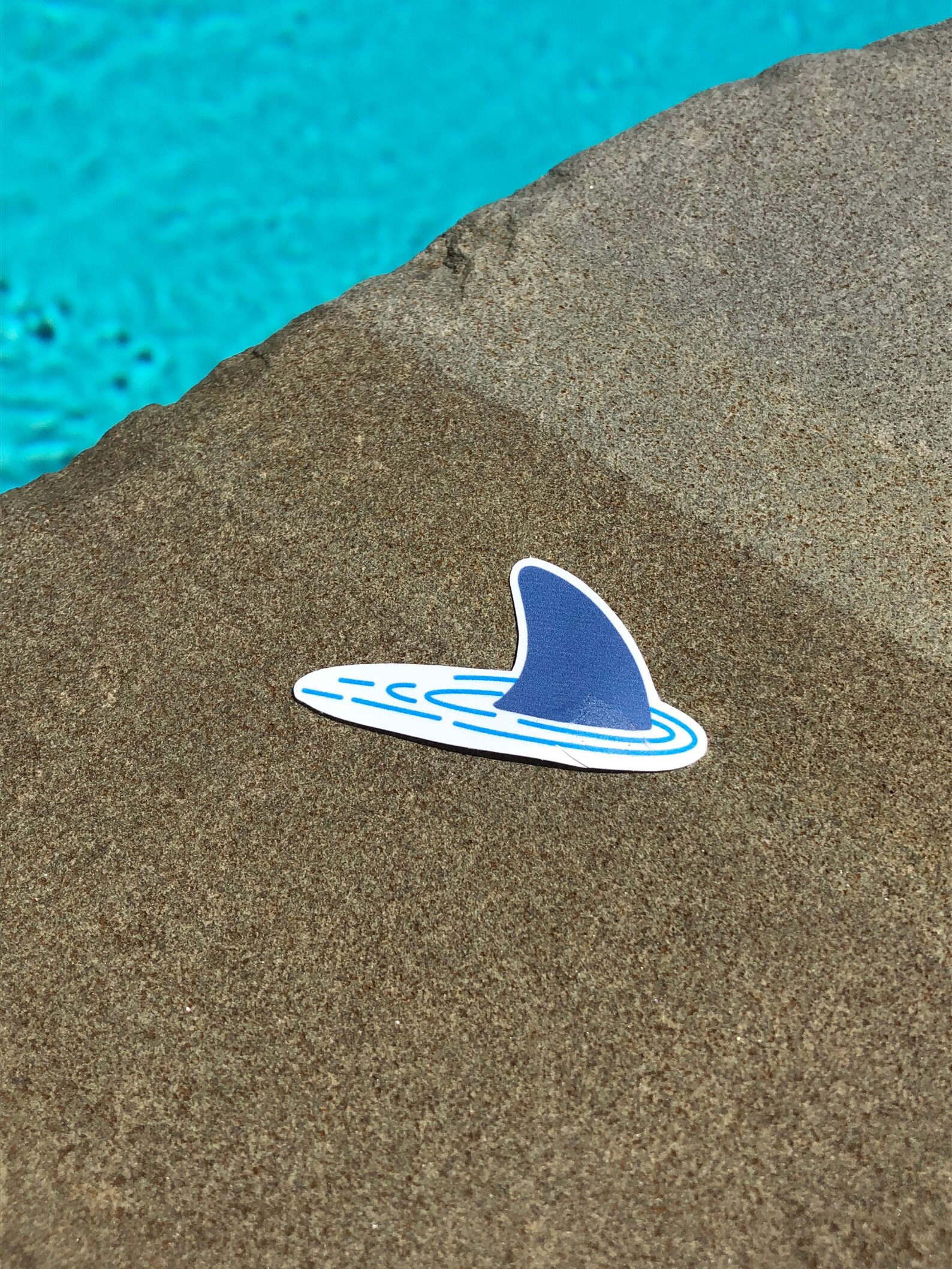 Shark Fin Sticker Shark Sticker Sharks Waterproof Sticker | Etsy