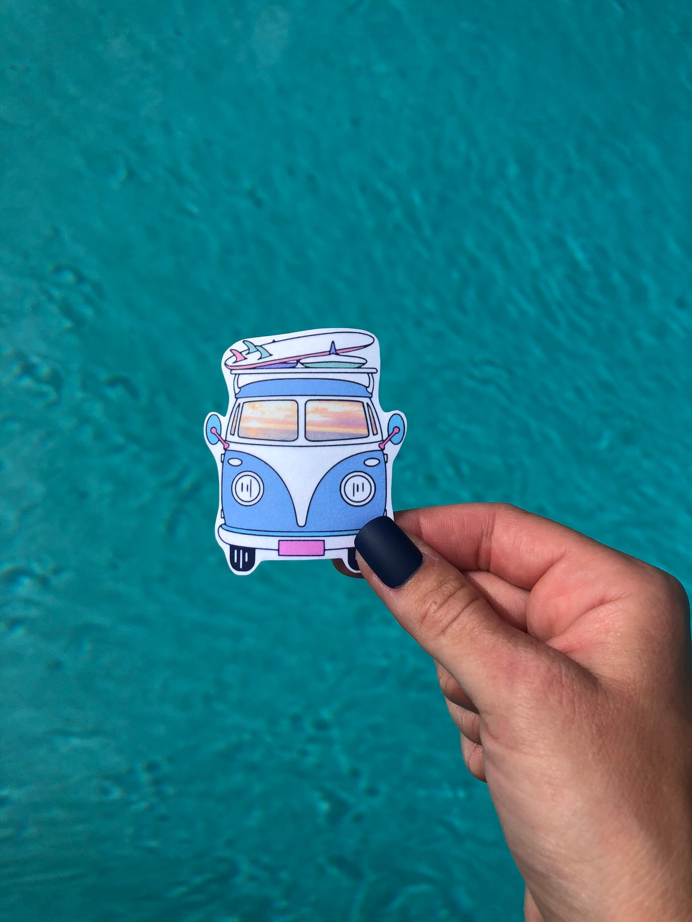VW Bus Sticker/ Surf Sticker/ Sunshine Sticker/ Beach Sticker/ | Etsy