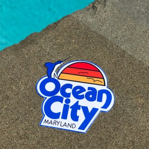Ocean City Maryland Sticker, Beach Sticker, Boardwalk Sticker, OCMD ...